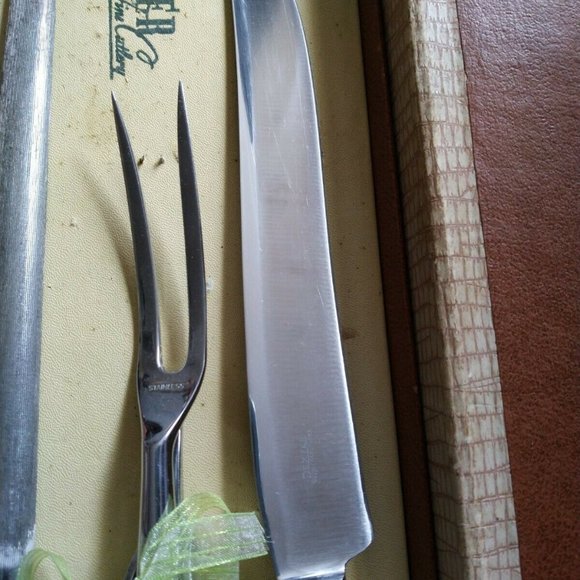 Dexter | Kitchen | Vintage Dexter Cutlery Carving Set Antler Handles ...